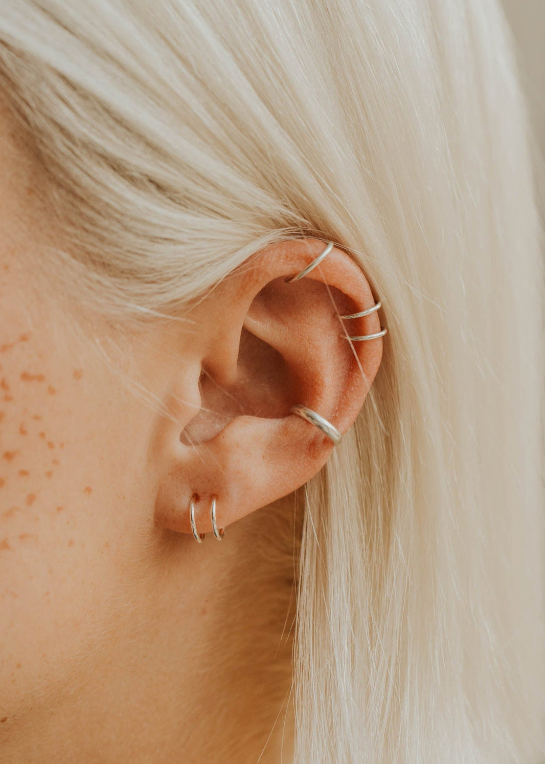 Twisted Double Up Ear Cuff